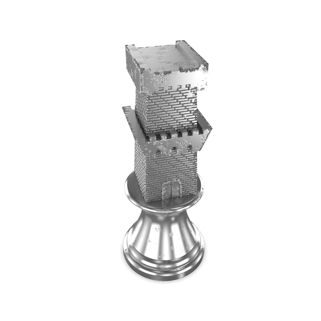 3D Rook Chess Realistic - TurboSquid 1190306