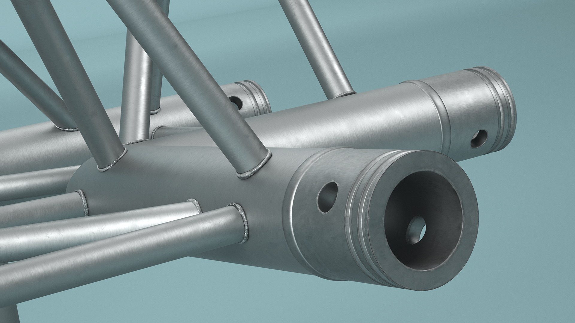 3D Triangular Truss Modular Corner Model - TurboSquid 2269774