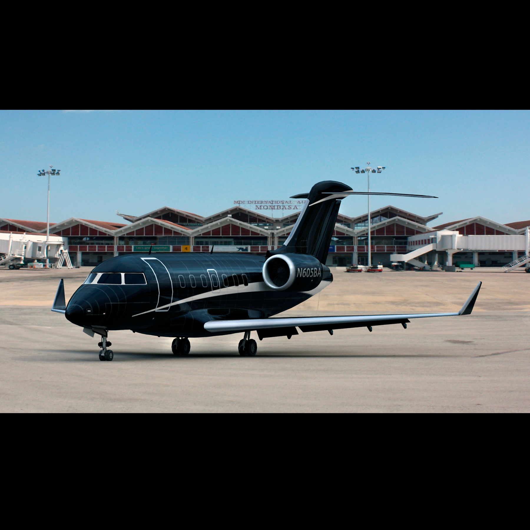 bombardier challenger 605 3d 3ds