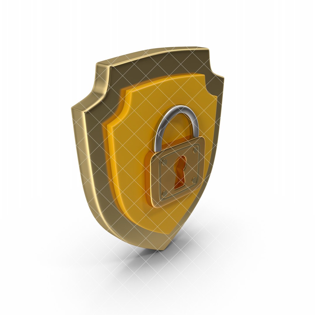 3D Shield Yellow - TurboSquid 2302987