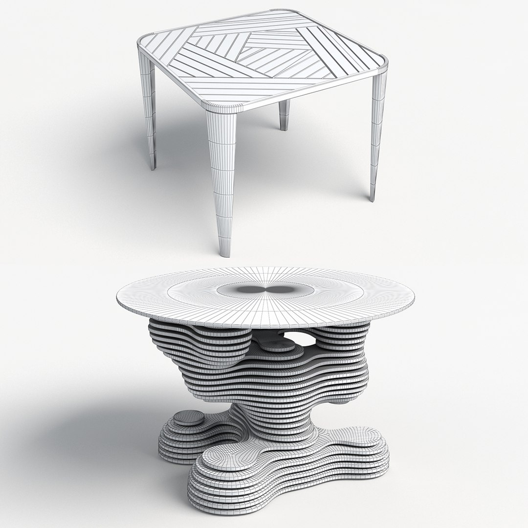 Parametric Coffee Tables 3D - TurboSquid 2393391