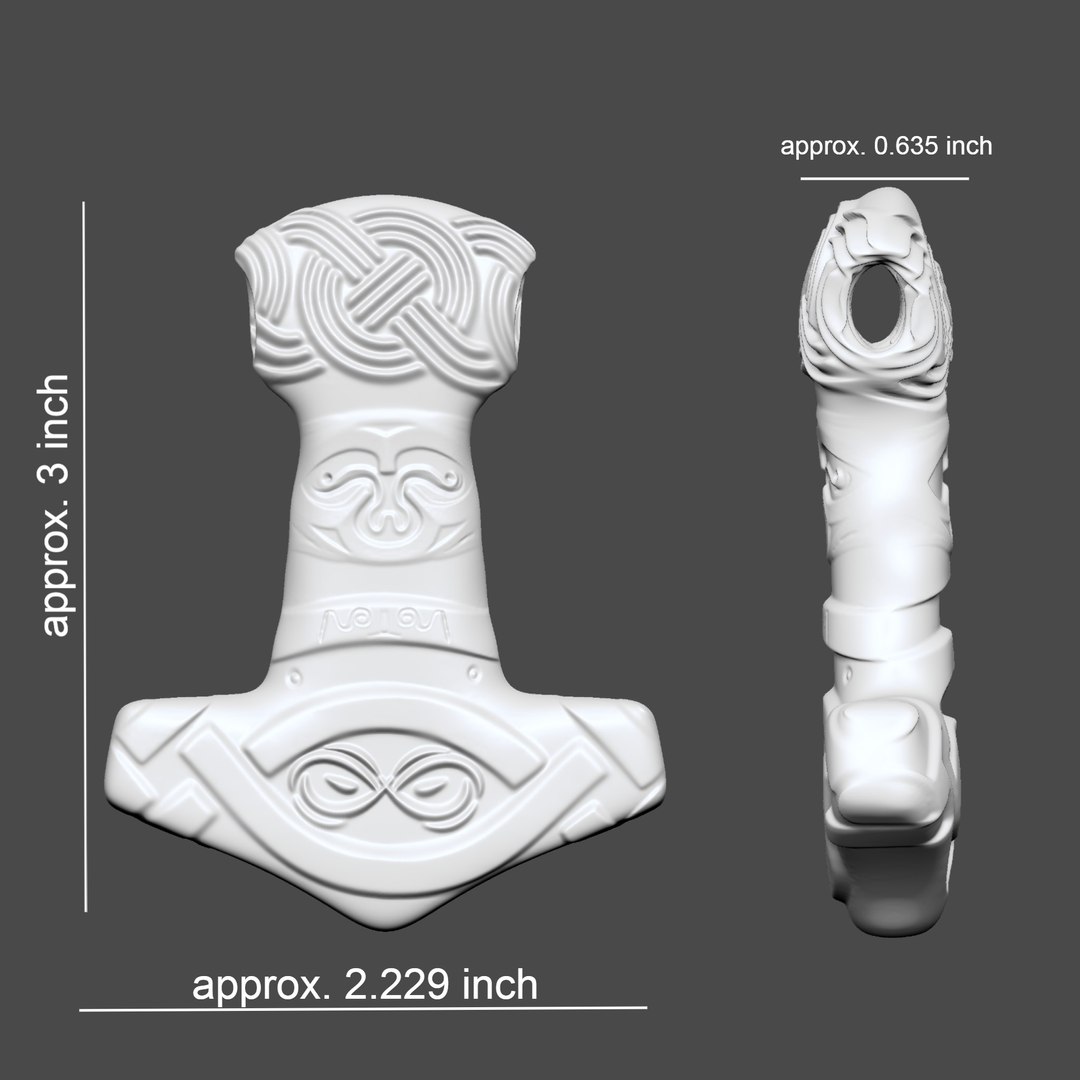 Pendant printing 3D - TurboSquid 1690586