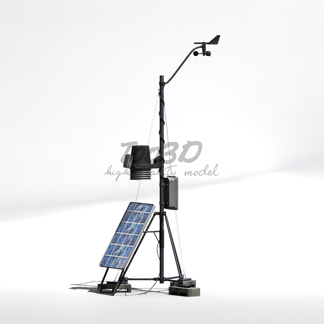 wifi weather station 3d model