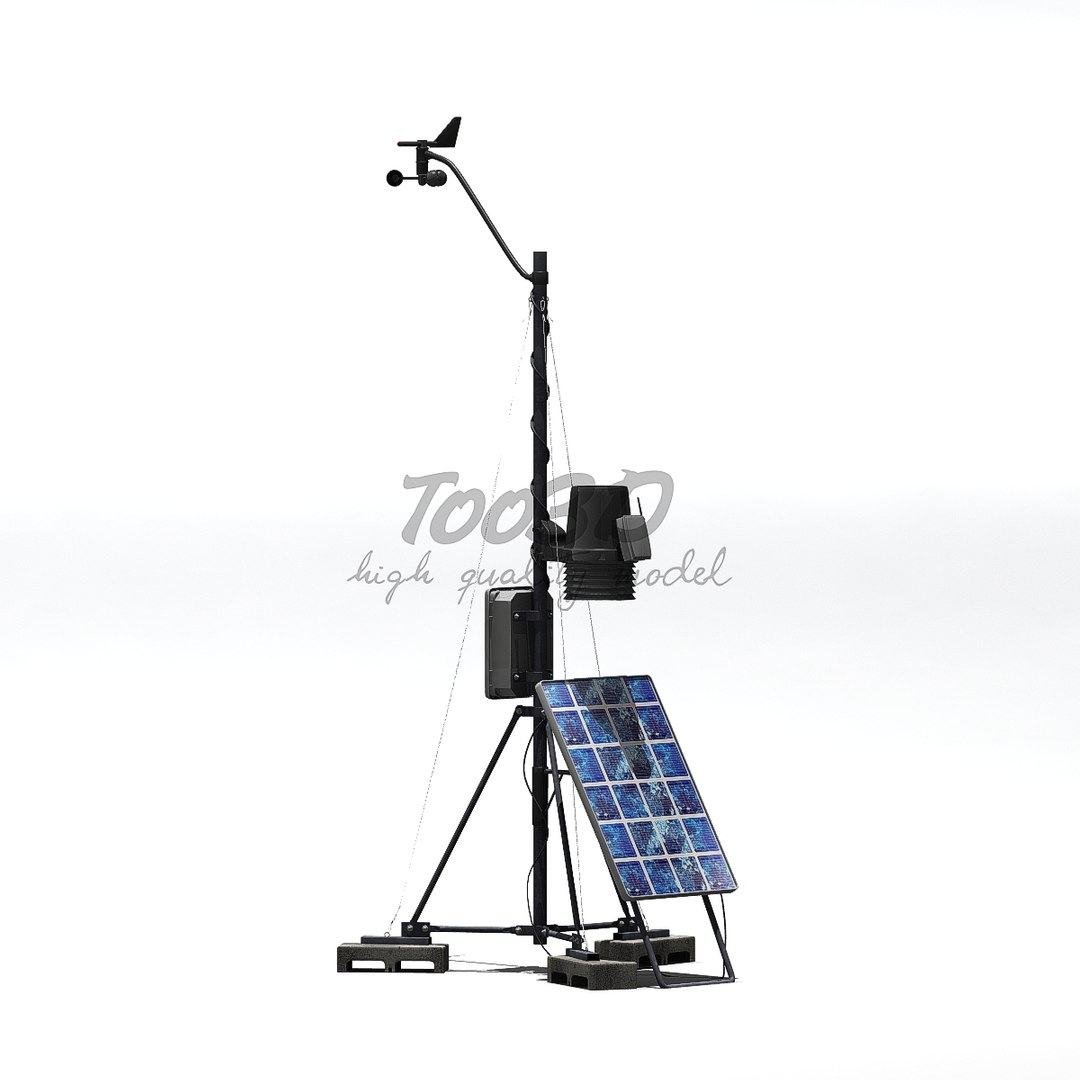 wifi weather station 3d model