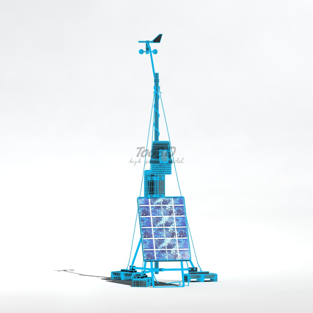 wifi weather station 3d model