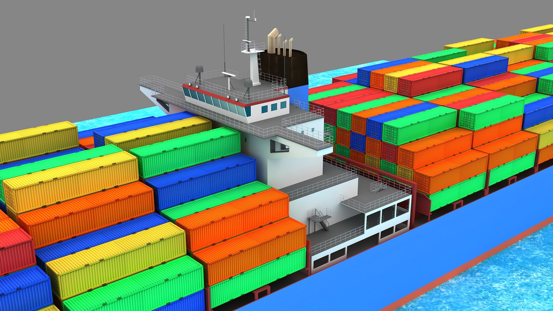 3D Container Ship 3d Model - TurboSquid 2340125
