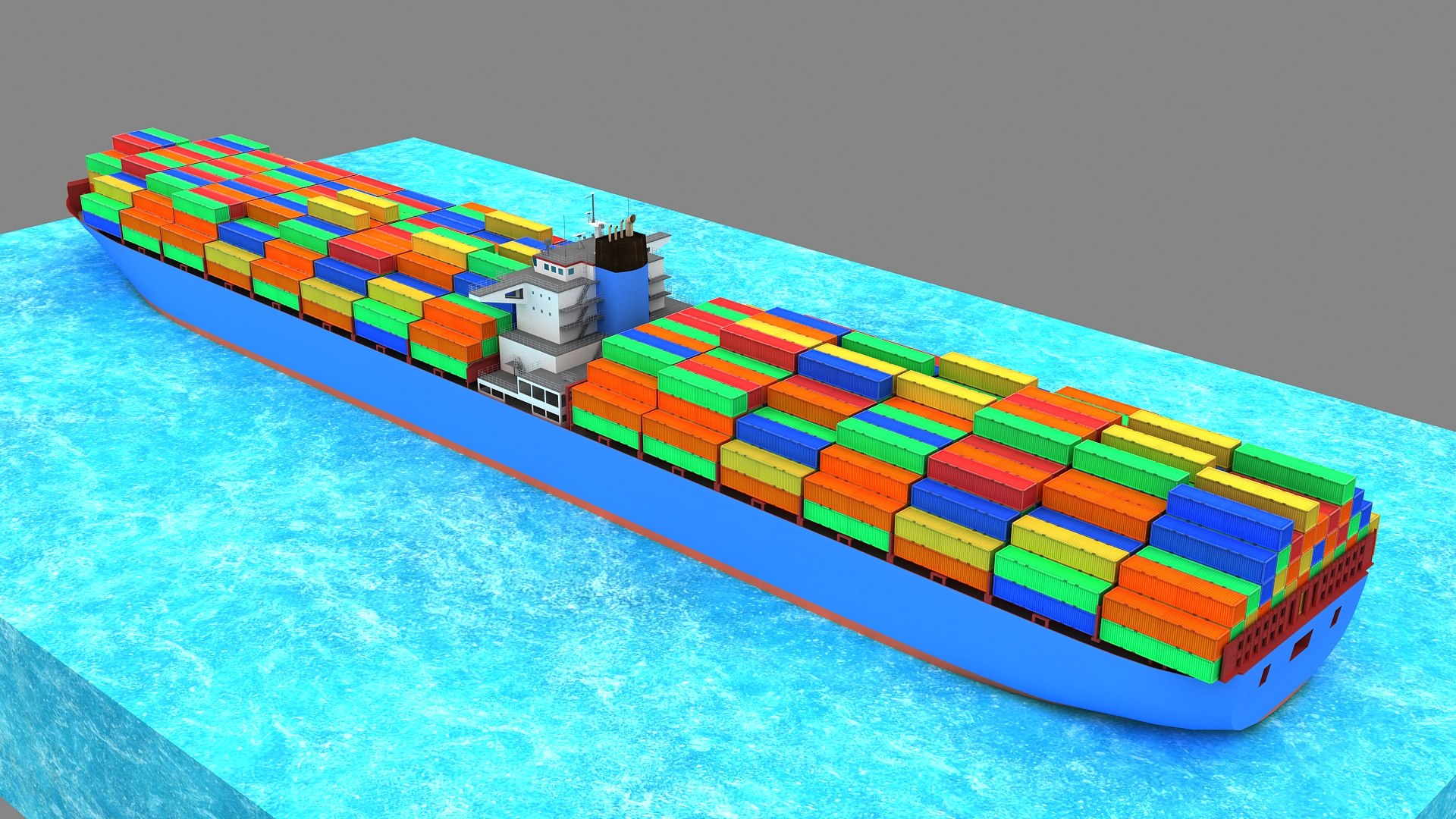 3D Container Ship 3d Model - TurboSquid 2340125
