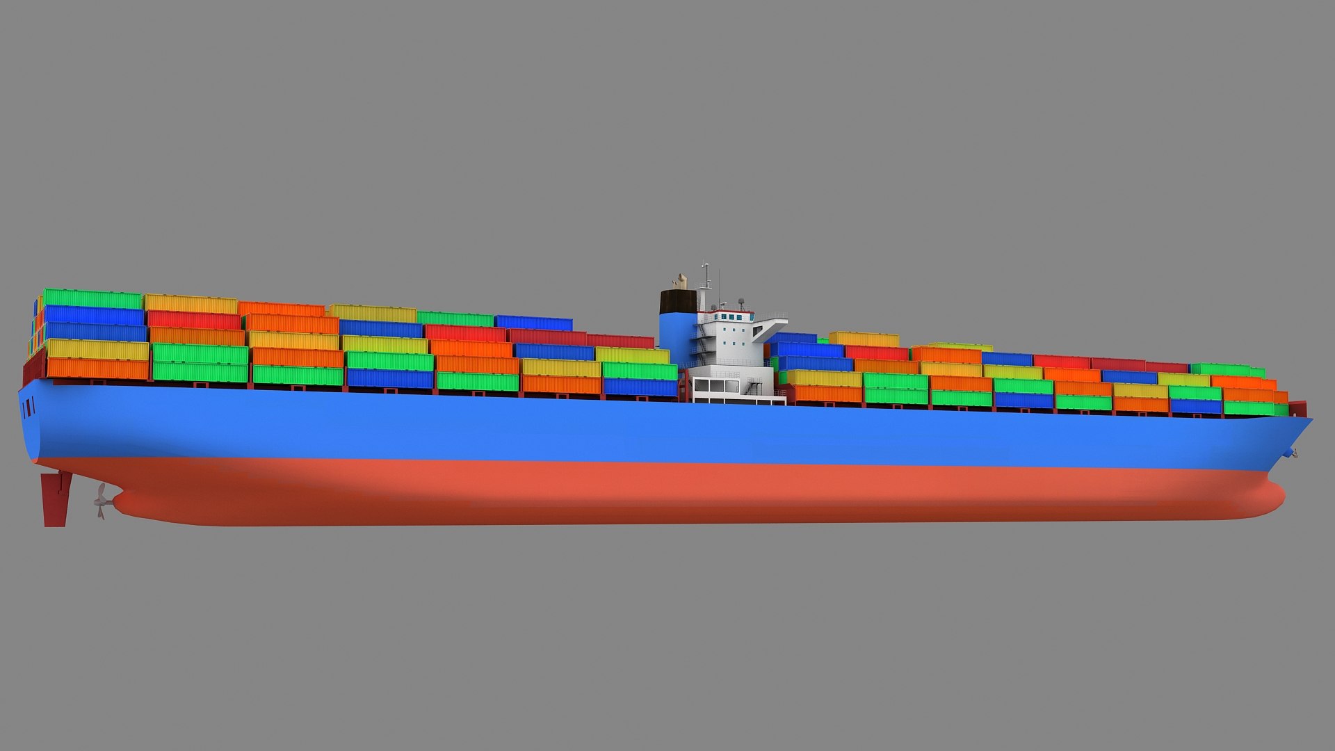 3D Container Ship 3d Model - TurboSquid 2340125