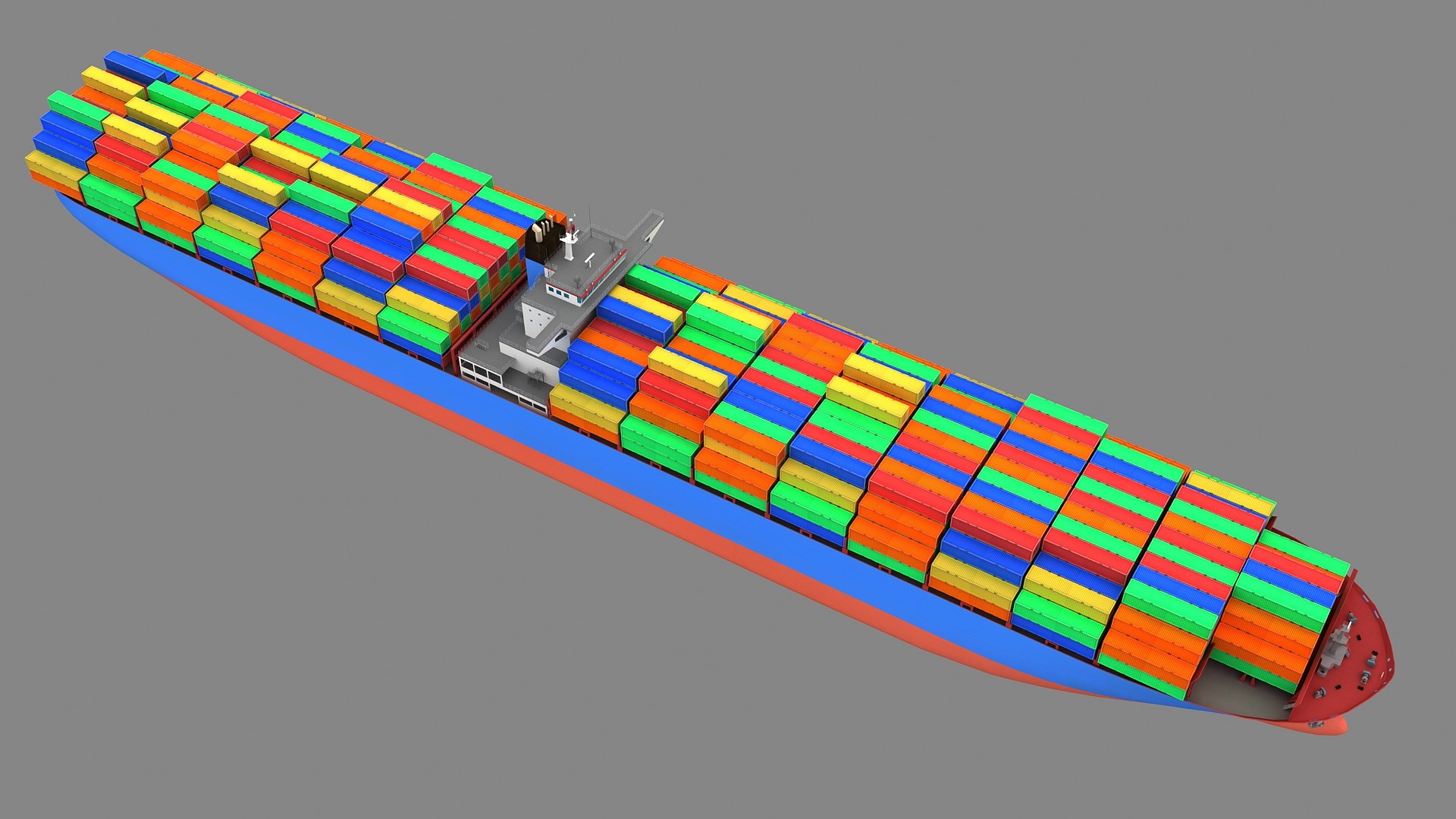 3D Container Ship 3d Model - TurboSquid 2340125
