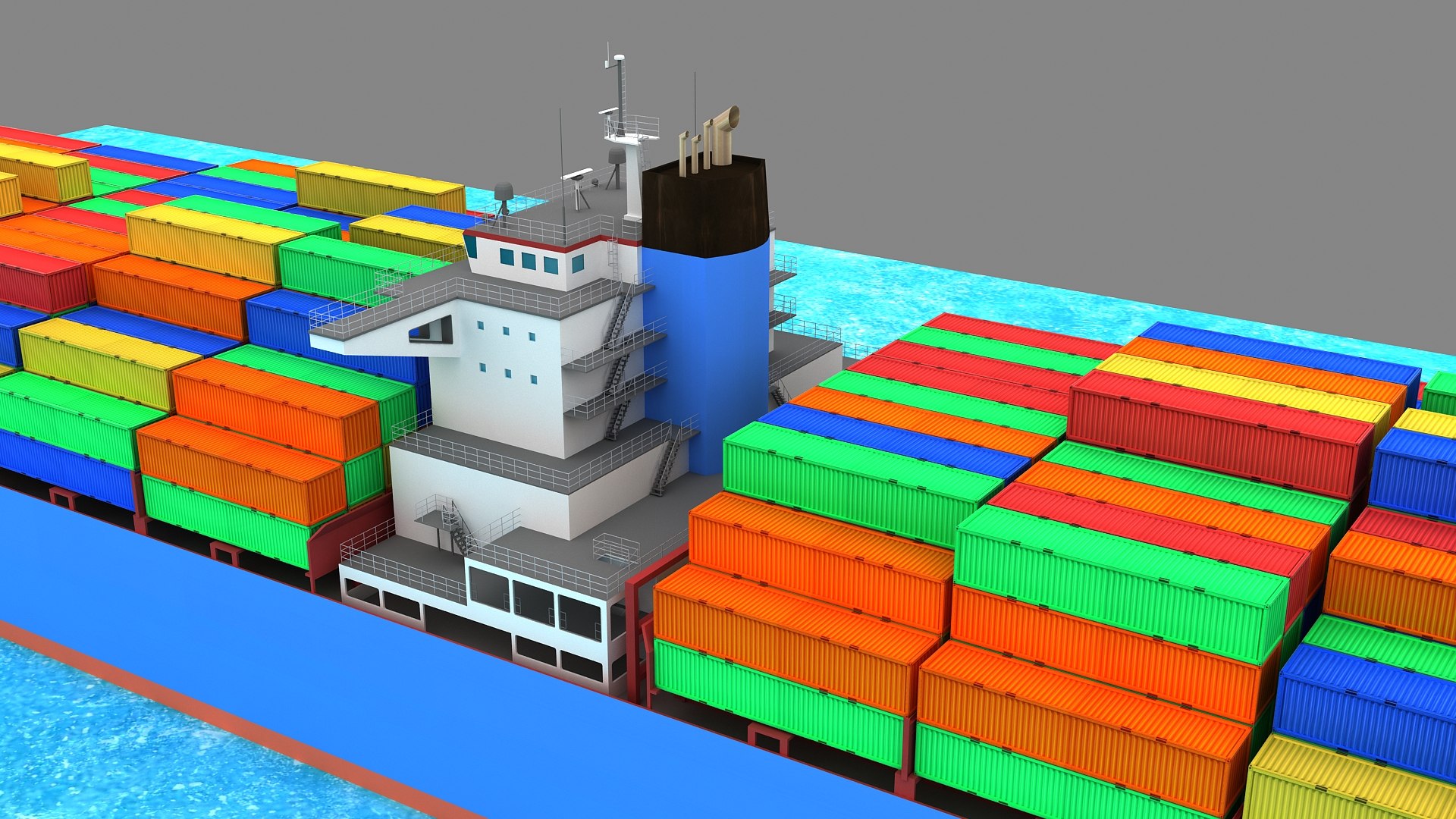 3D Container Ship 3d Model - TurboSquid 2340125