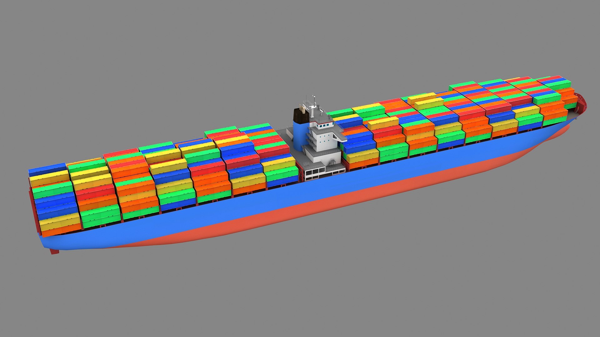 3D Container Ship 3d Model - TurboSquid 2340125