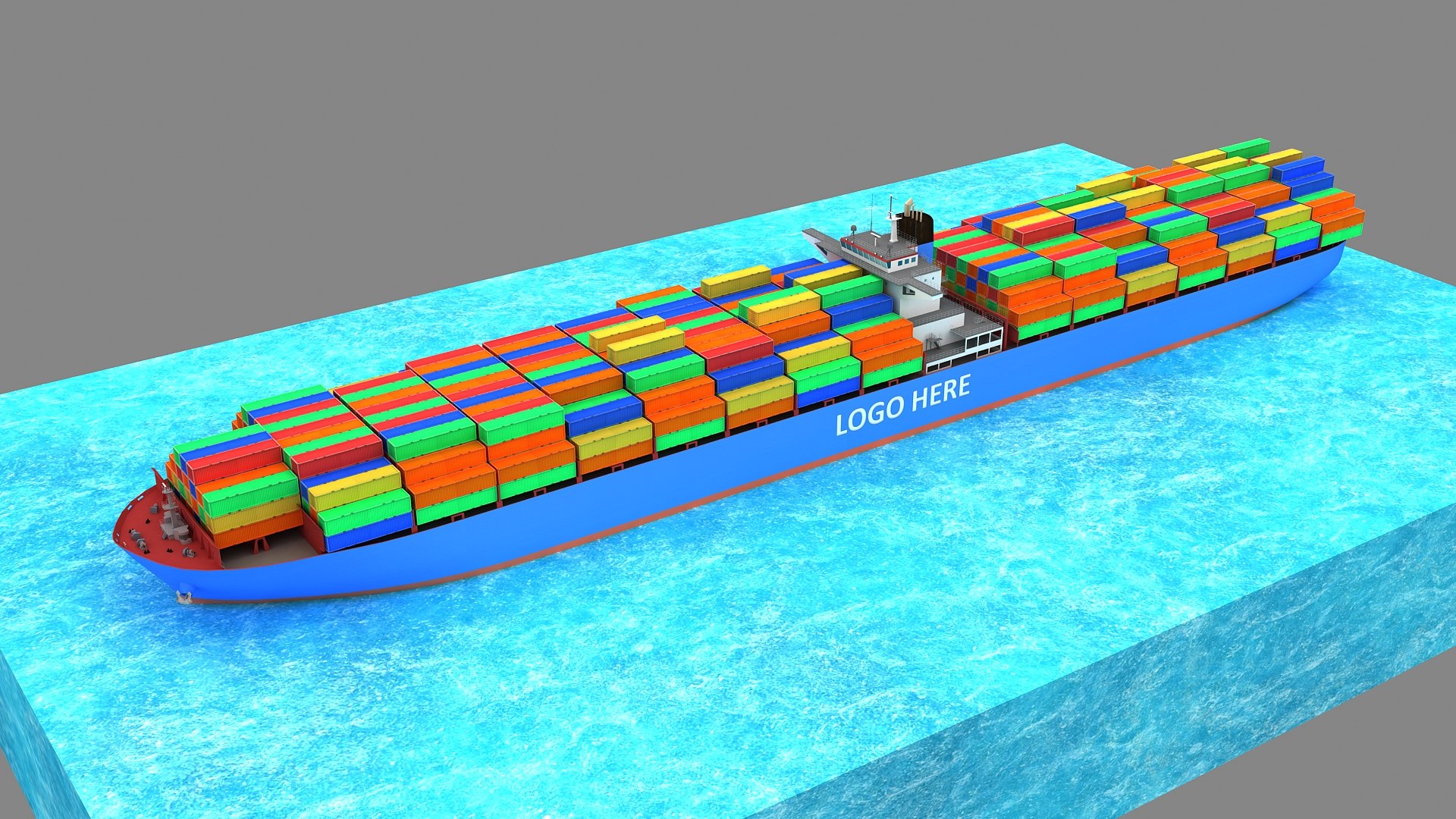3D Container Ship 3d Model - TurboSquid 2340125