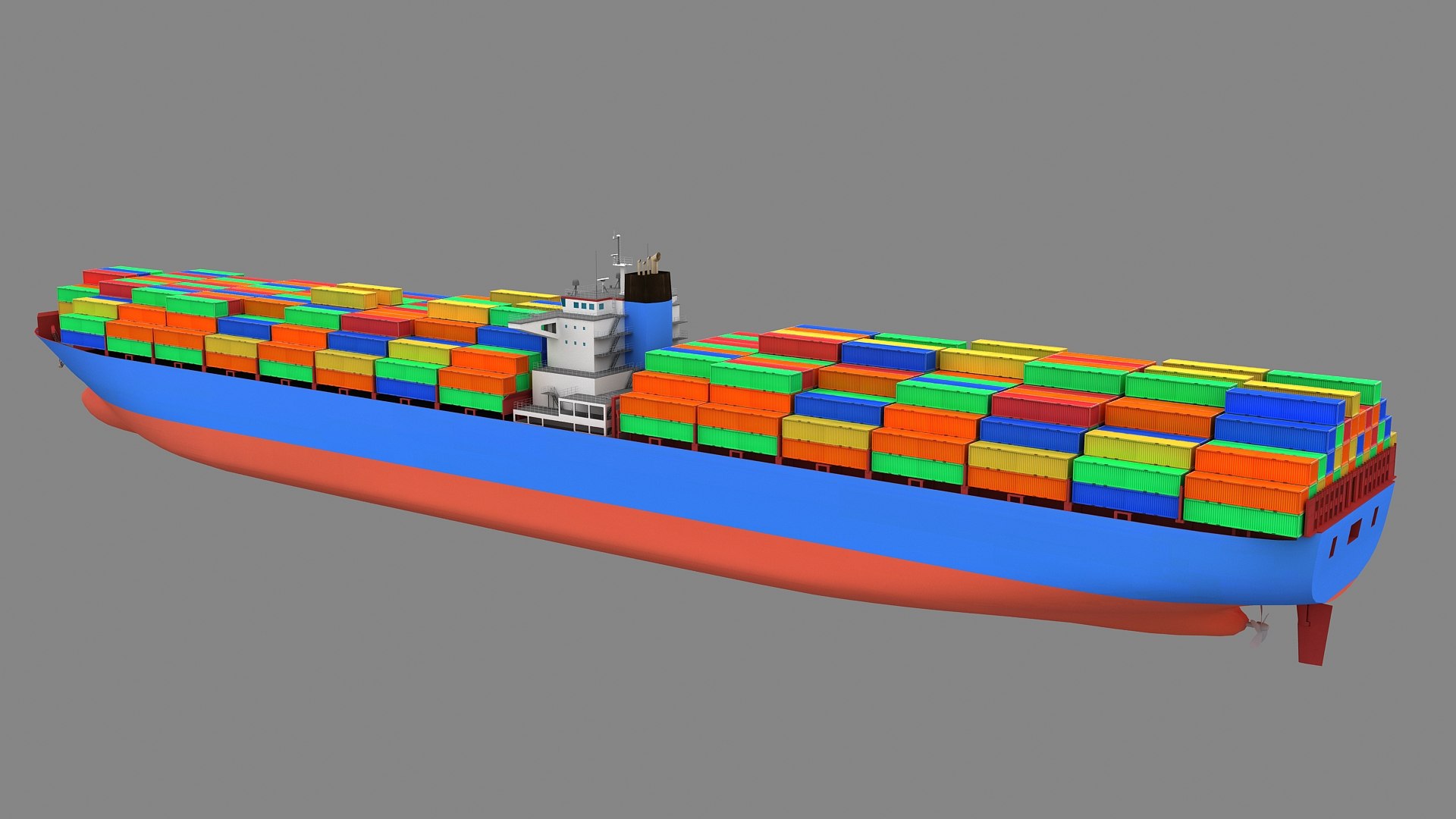 3D Container Ship 3d Model - TurboSquid 2340125