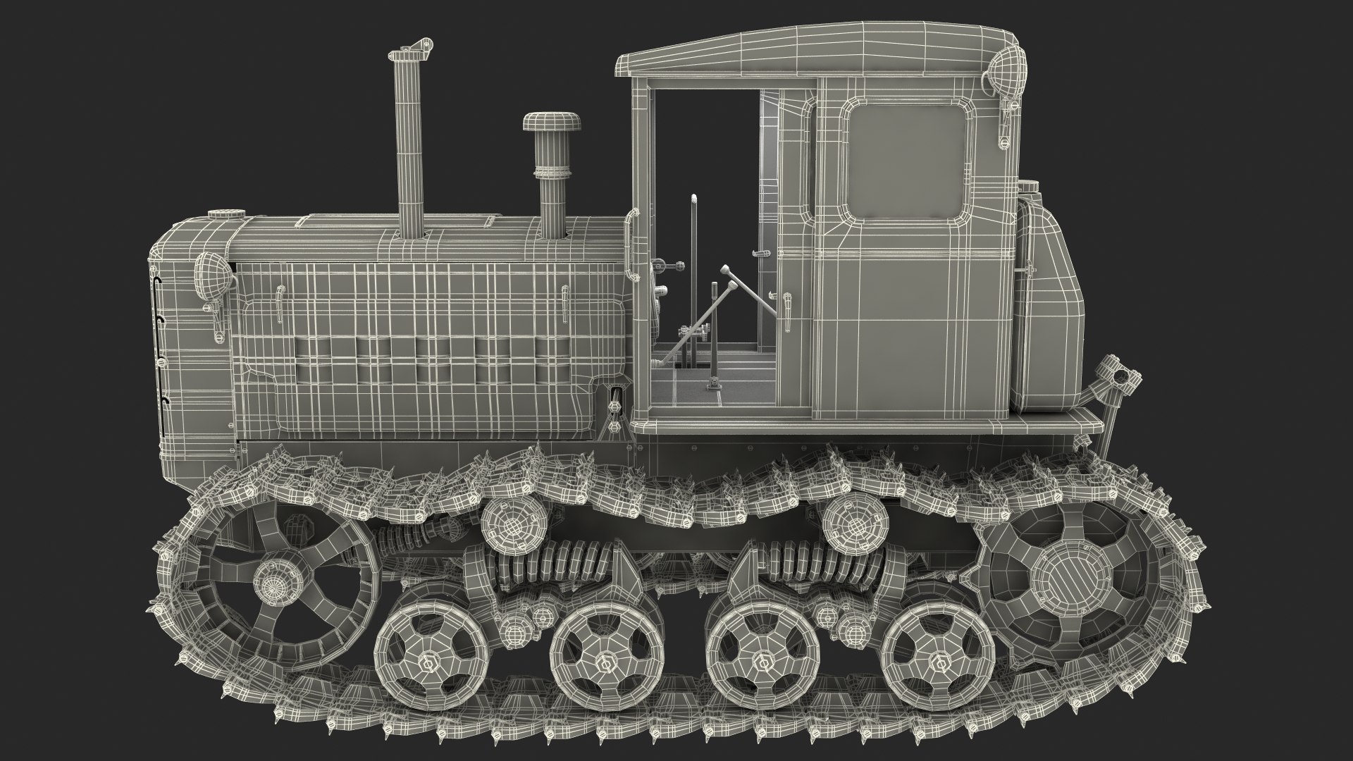 Rusty Diesel Tractor Rigged 3D - TurboSquid 1575155