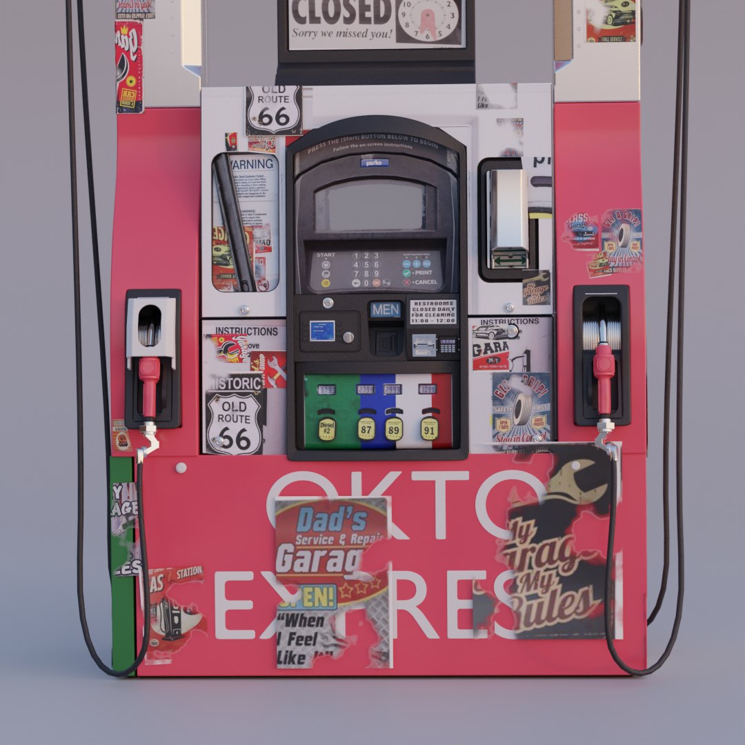 3D Gas Pump - TurboSquid 1818657