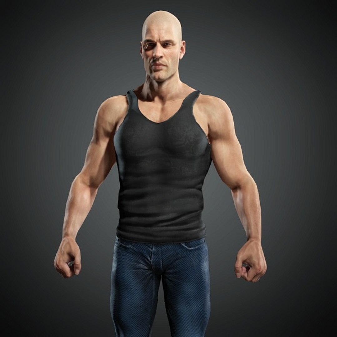 Strong Male 3D - TurboSquid 1748988