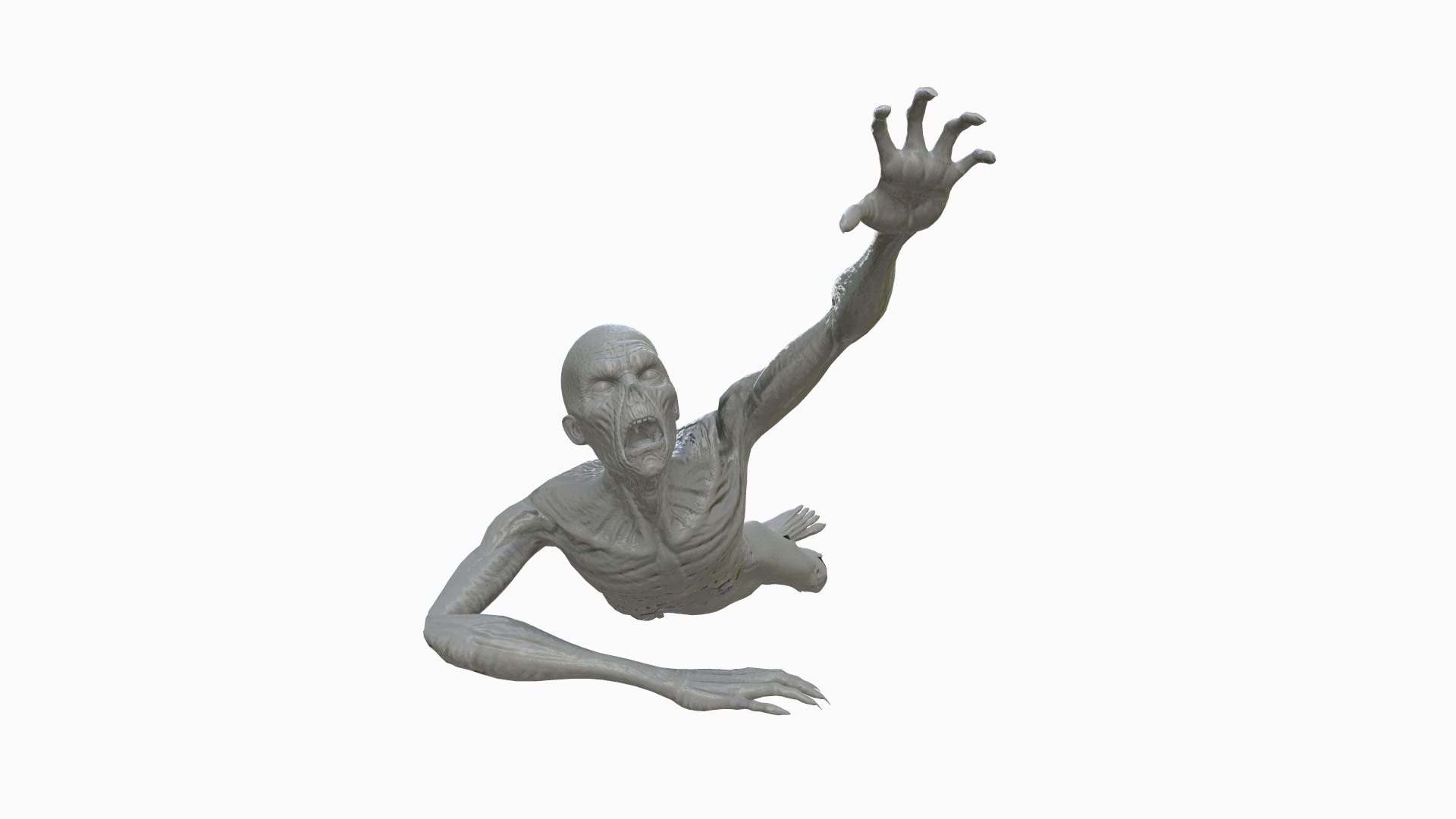 3D ZMB-003 Zombie Crawling Animation Model - TurboSquid 2097893