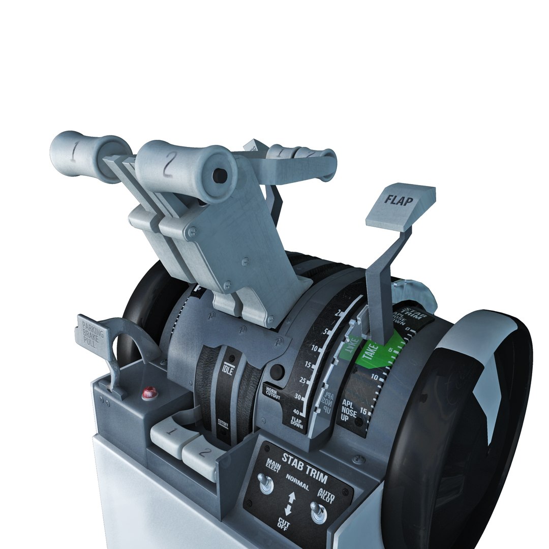 b737 737 throttle 3d model