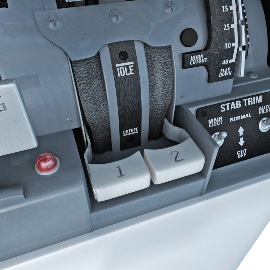 b737 737 throttle 3d model