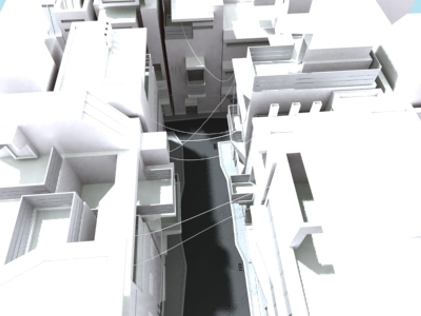 Inner City Streets Buildings Dxf