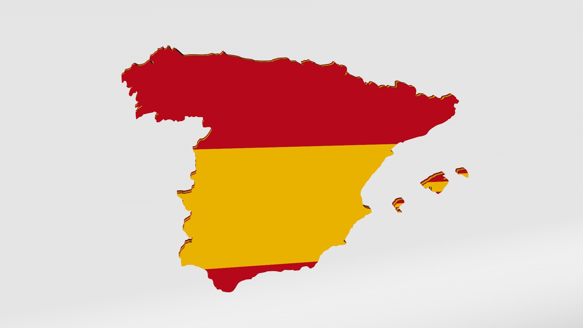 3D Map Of Spain 3D Model Model - TurboSquid 1786650