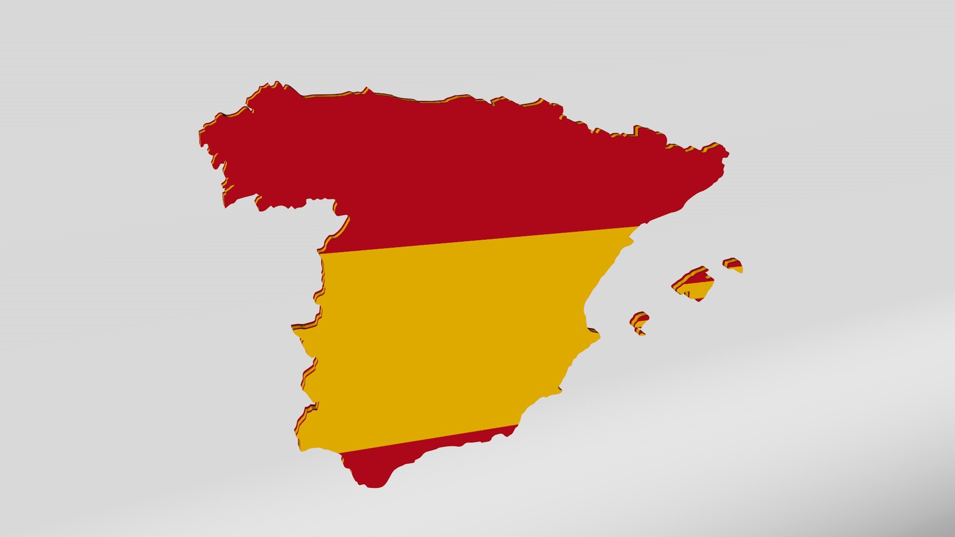 3D Map Of Spain 3D Model Model - TurboSquid 1786650