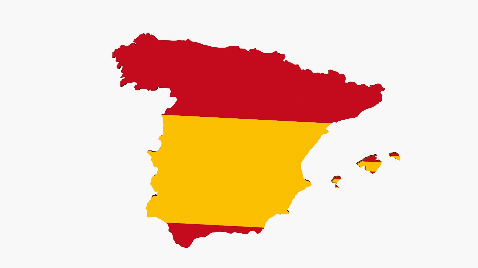 3D Map Of Spain 3D Model Model - TurboSquid 1786650