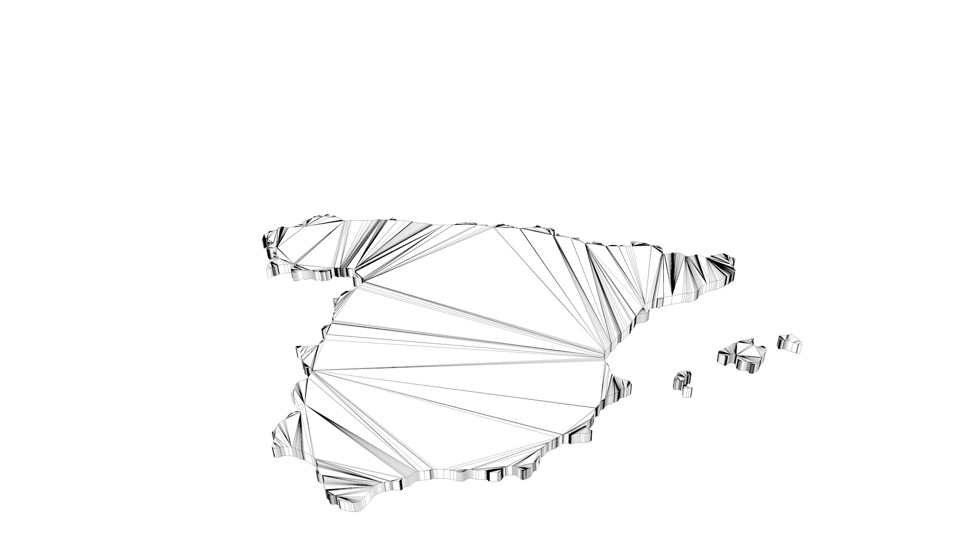 3D Map Of Spain 3D Model Model - TurboSquid 1786650