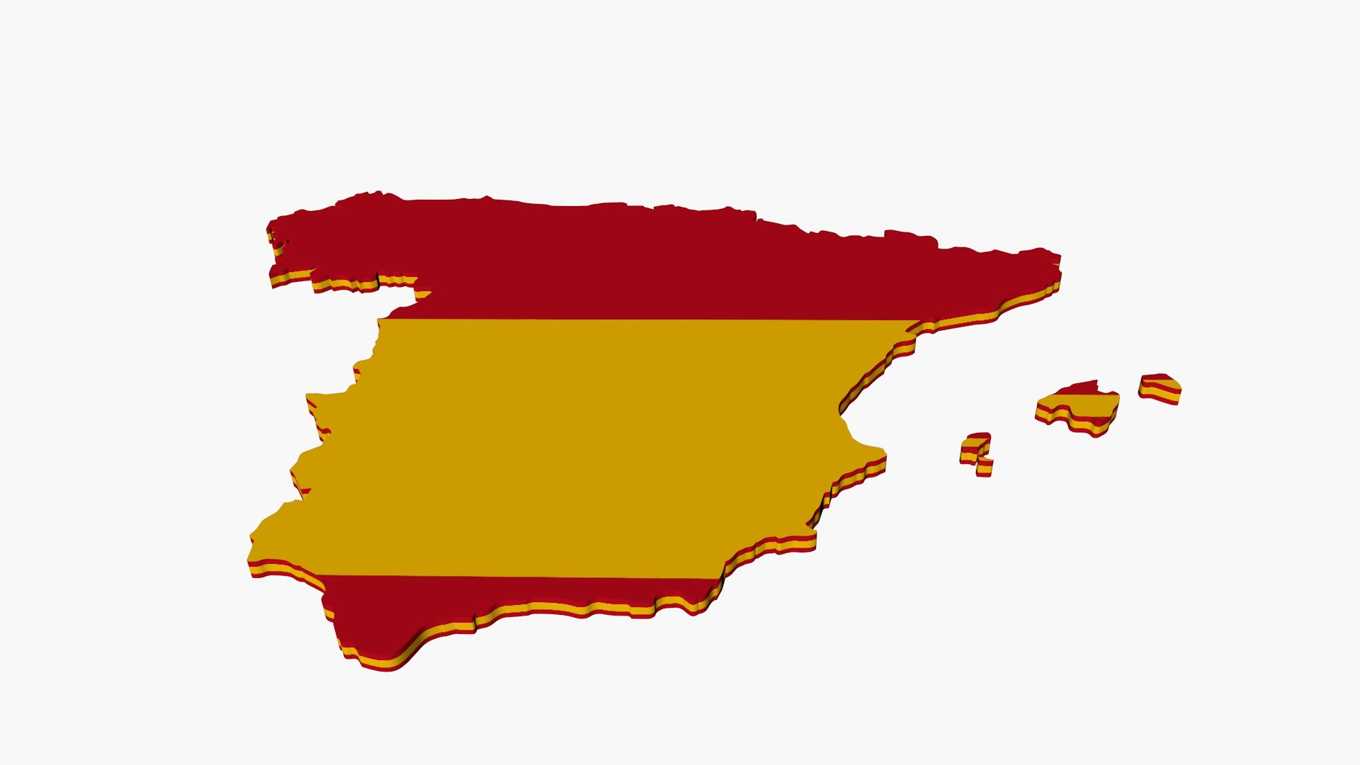 3D Map Of Spain 3D Model Model - TurboSquid 1786650