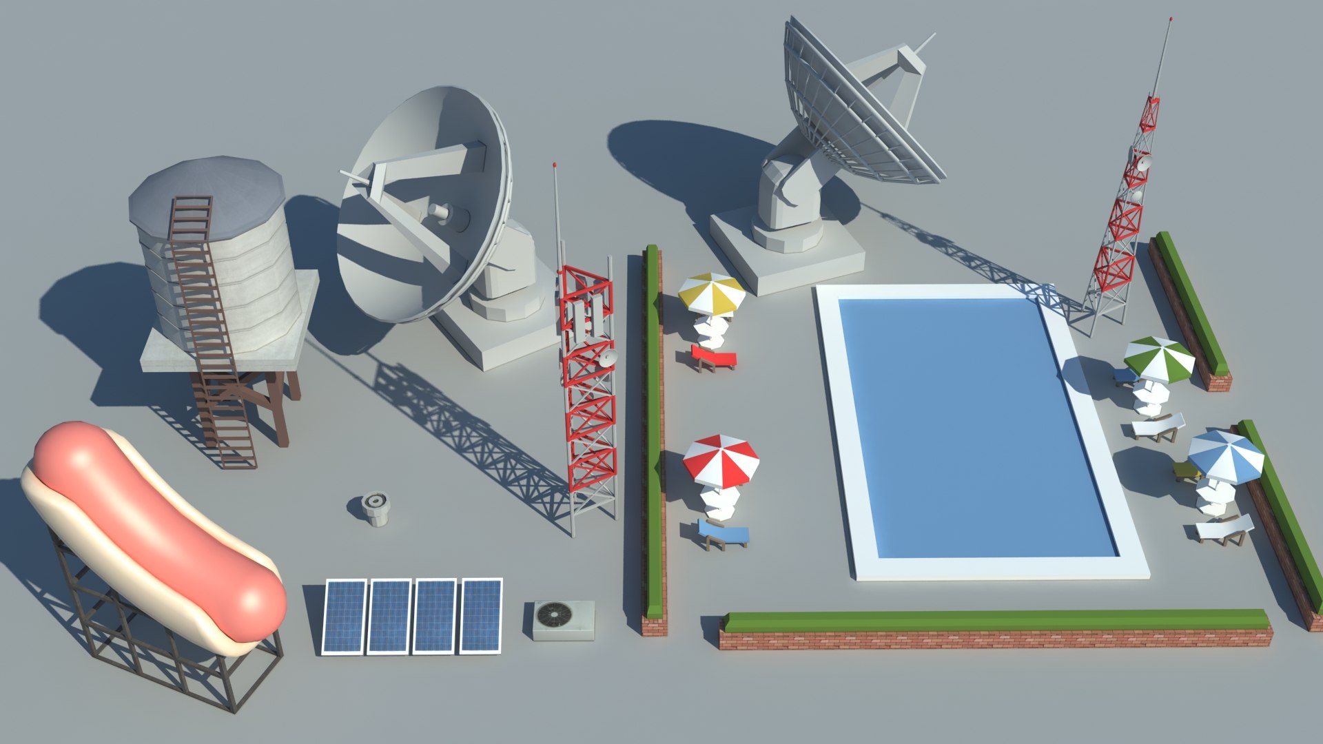 Realistic Cartoon City Modular 3D - TurboSquid 1210306