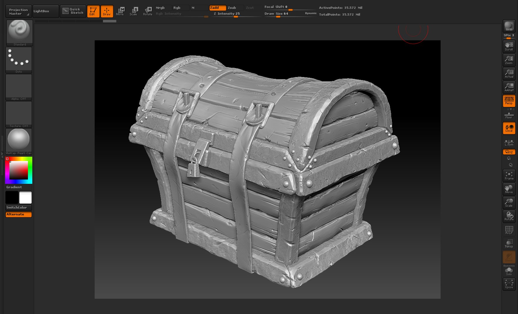 3d Treasure Chest Model
