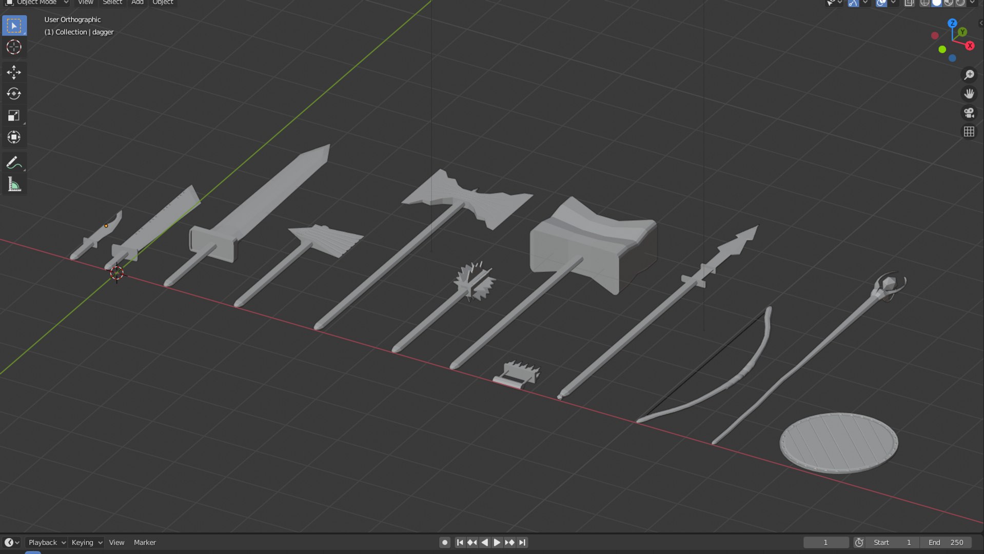 Dagger Weapon 3D Model - TurboSquid 1569010