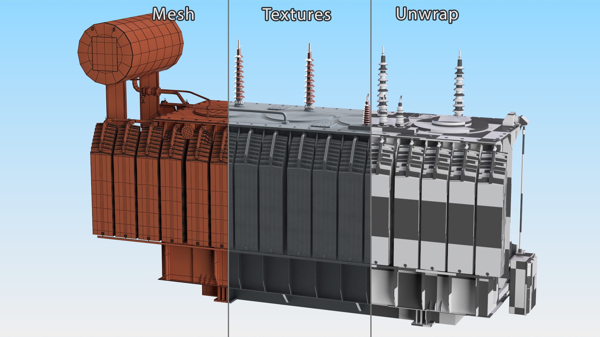 3D Electrical Transformer Inner Construction model - TurboSquid 2168148