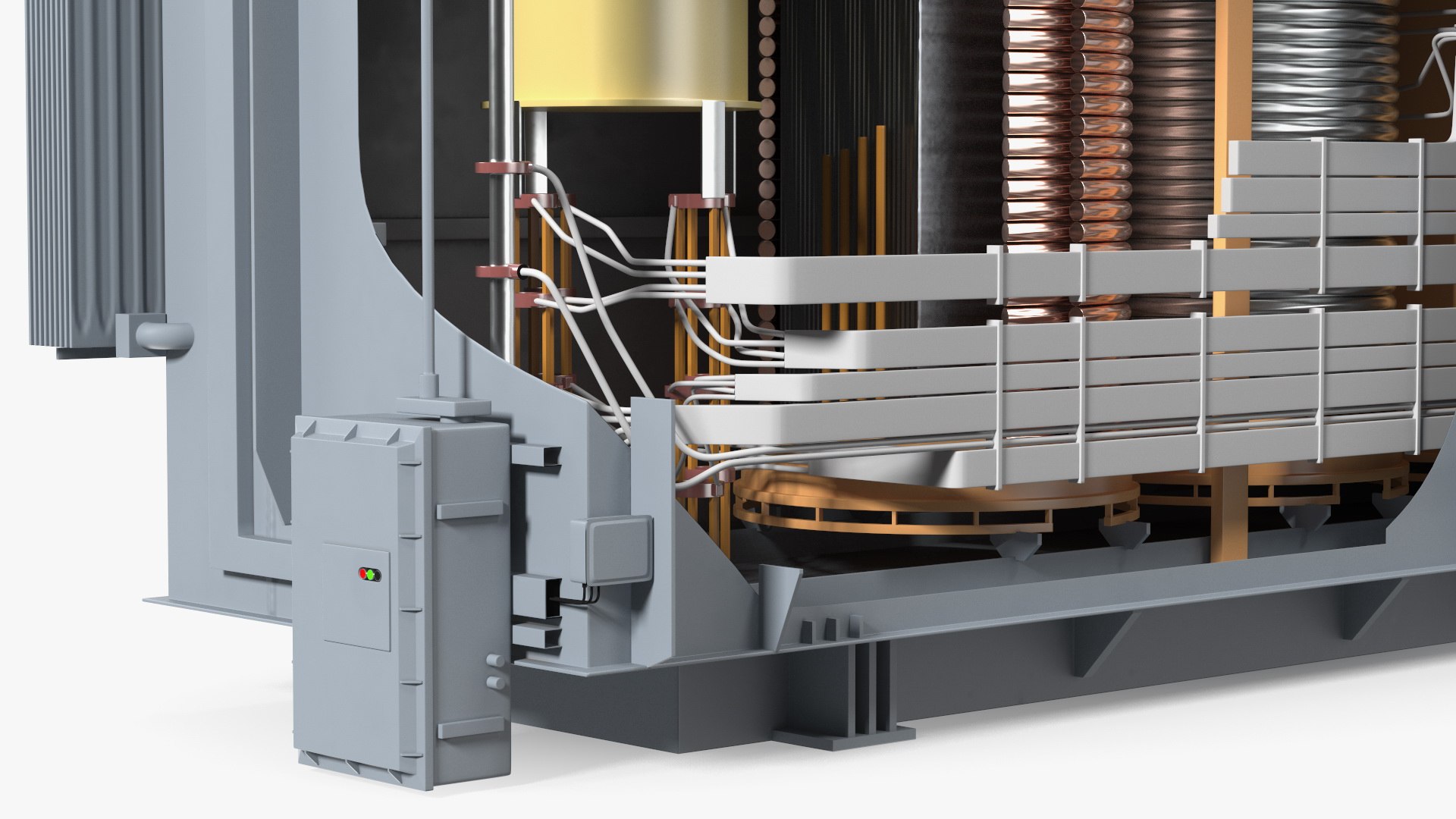 3D Electrical Transformer Inner Construction model - TurboSquid 2168148