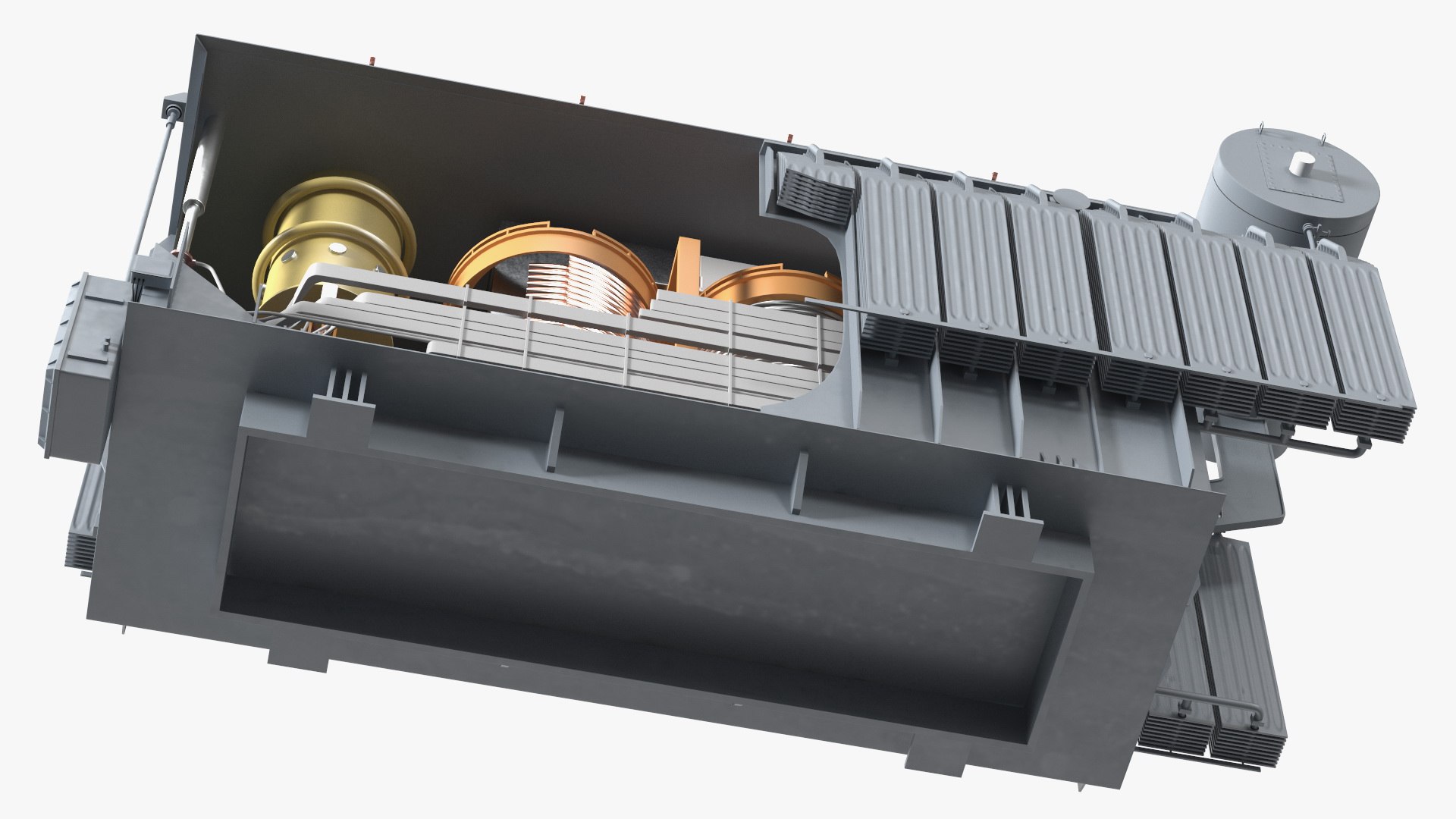 3D Electrical Transformer Inner Construction model - TurboSquid 2168148