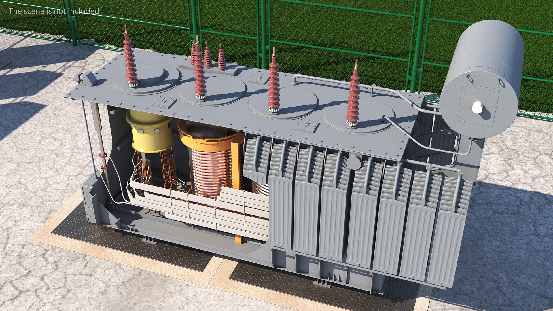 3D Electrical Transformer Inner Construction model - TurboSquid 2168148