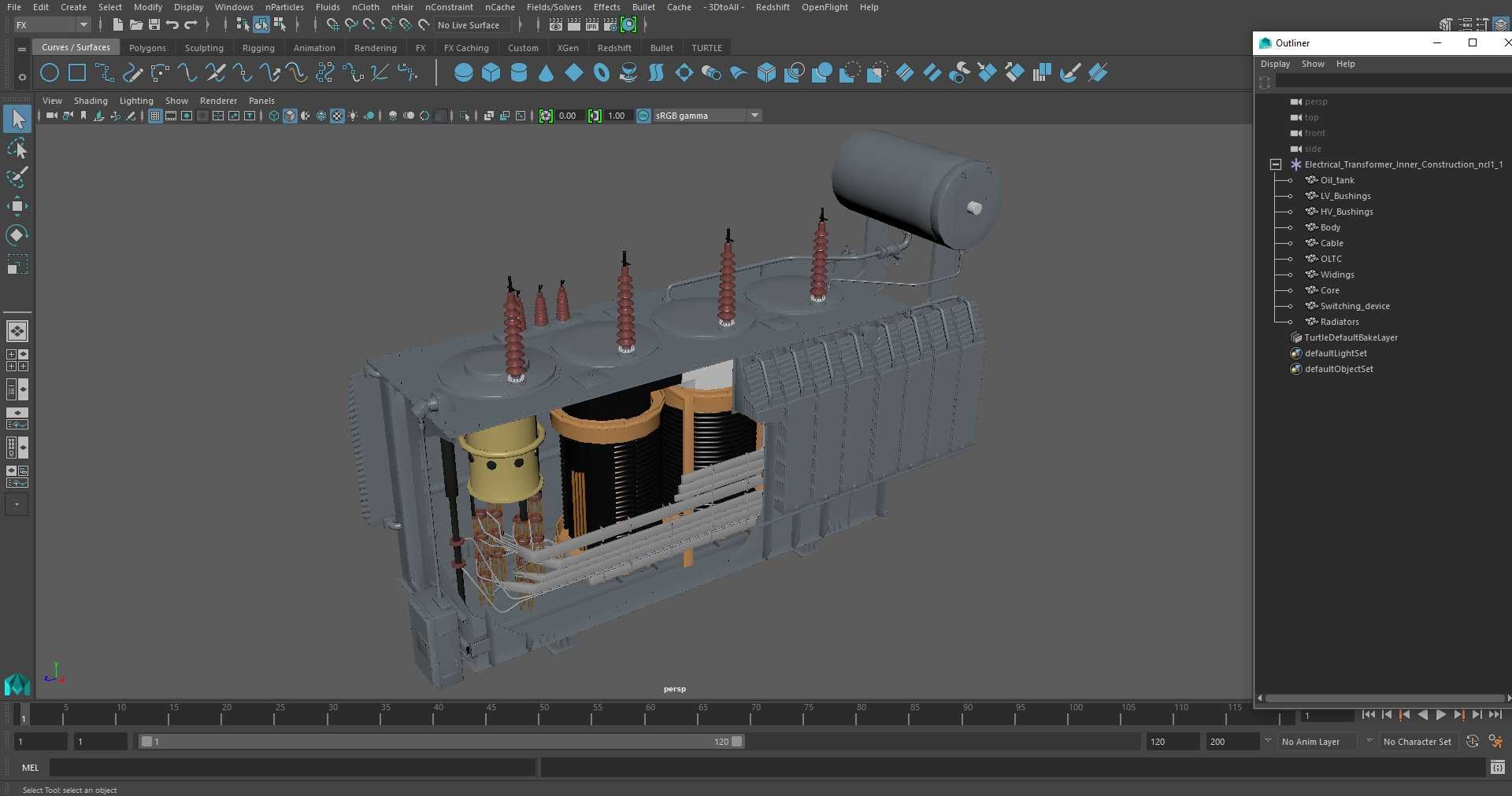 3D Electrical Transformer Inner Construction model - TurboSquid 2168148