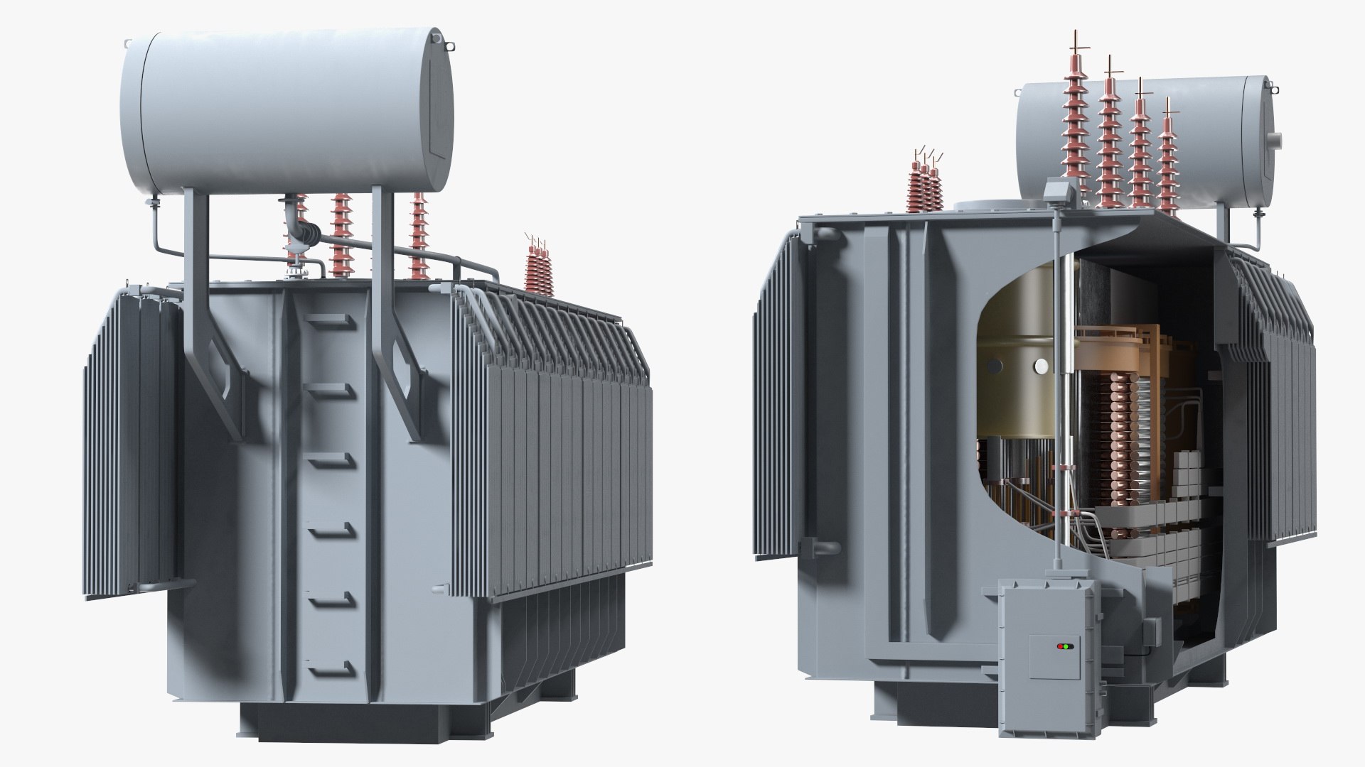 3D Electrical Transformer Inner Construction model - TurboSquid 2168148