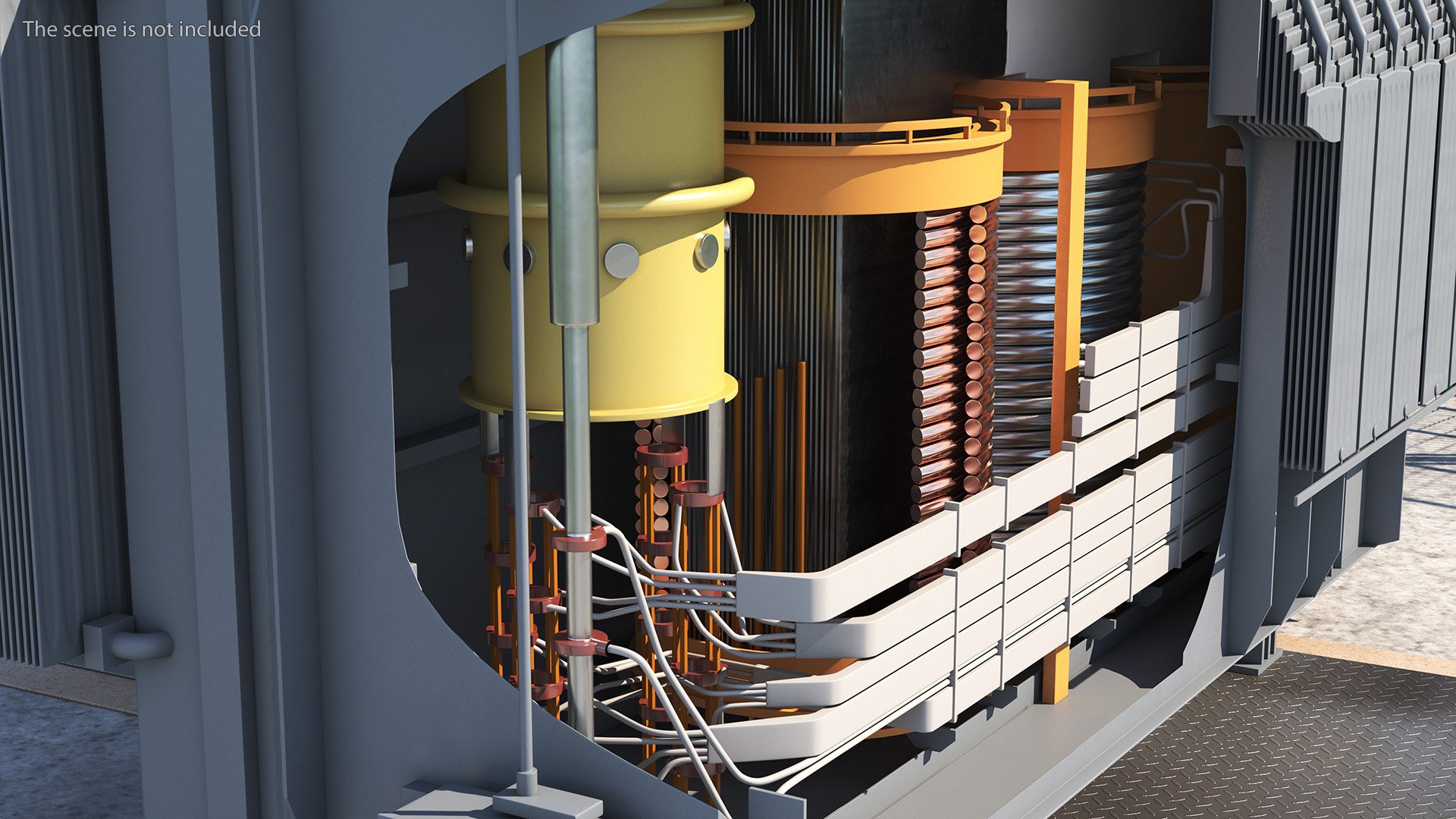3D Electrical Transformer Inner Construction model - TurboSquid 2168148