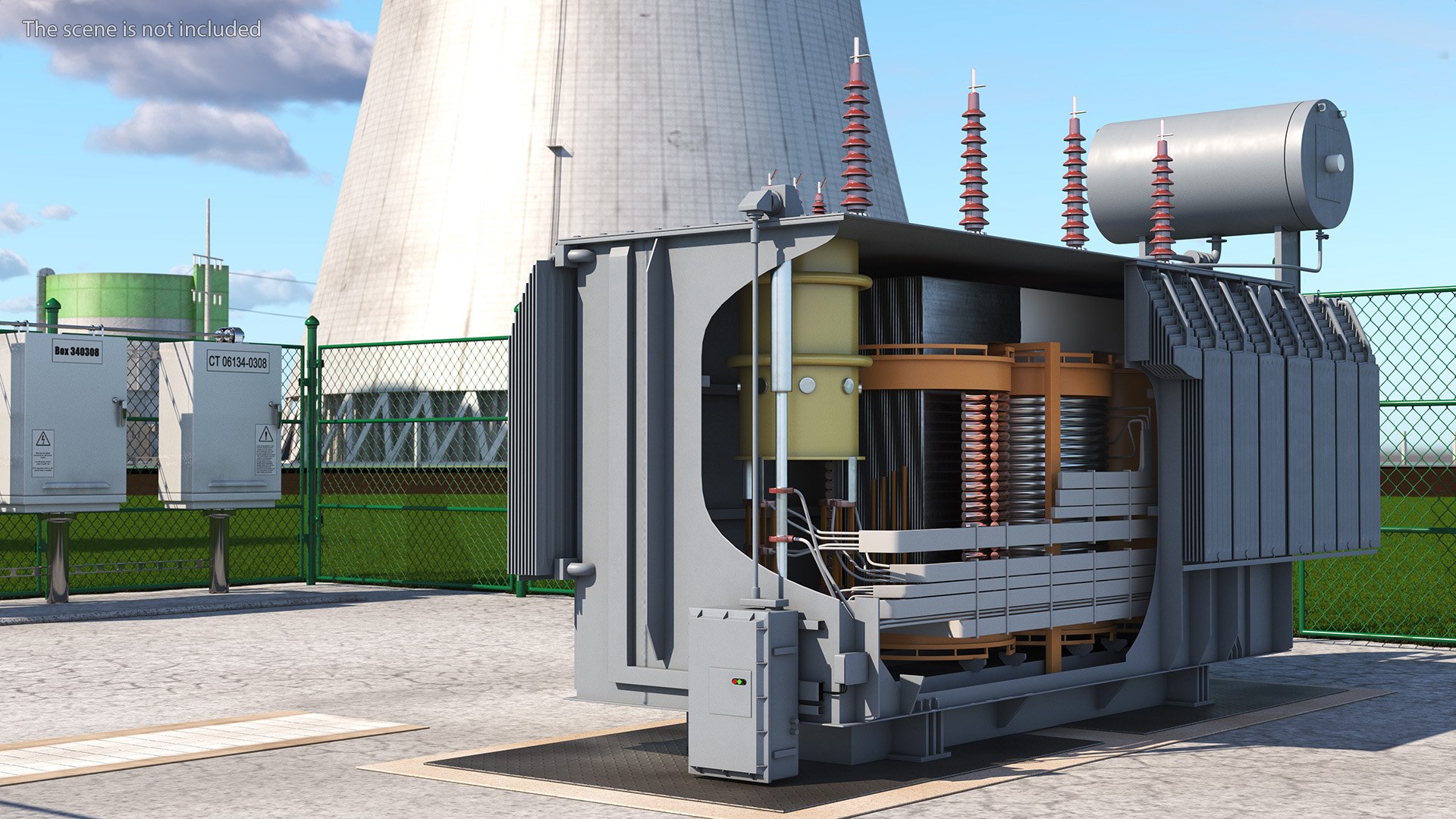 3D Electrical Transformer Inner Construction model - TurboSquid 2168148