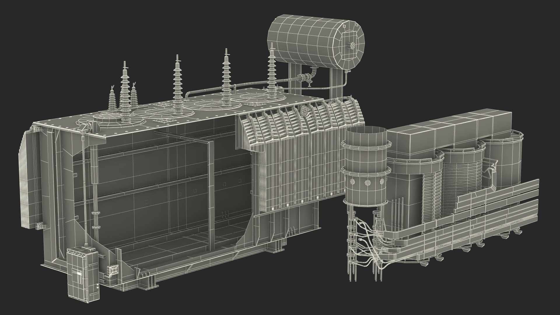 3D Electrical Transformer Inner Construction model - TurboSquid 2168148