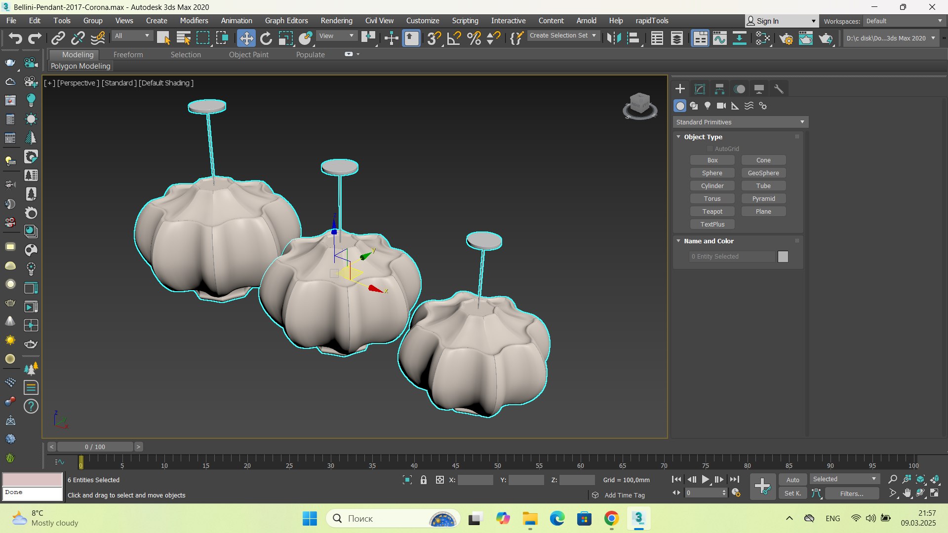 Bellini Pendant 3D Model - TurboSquid 2371215