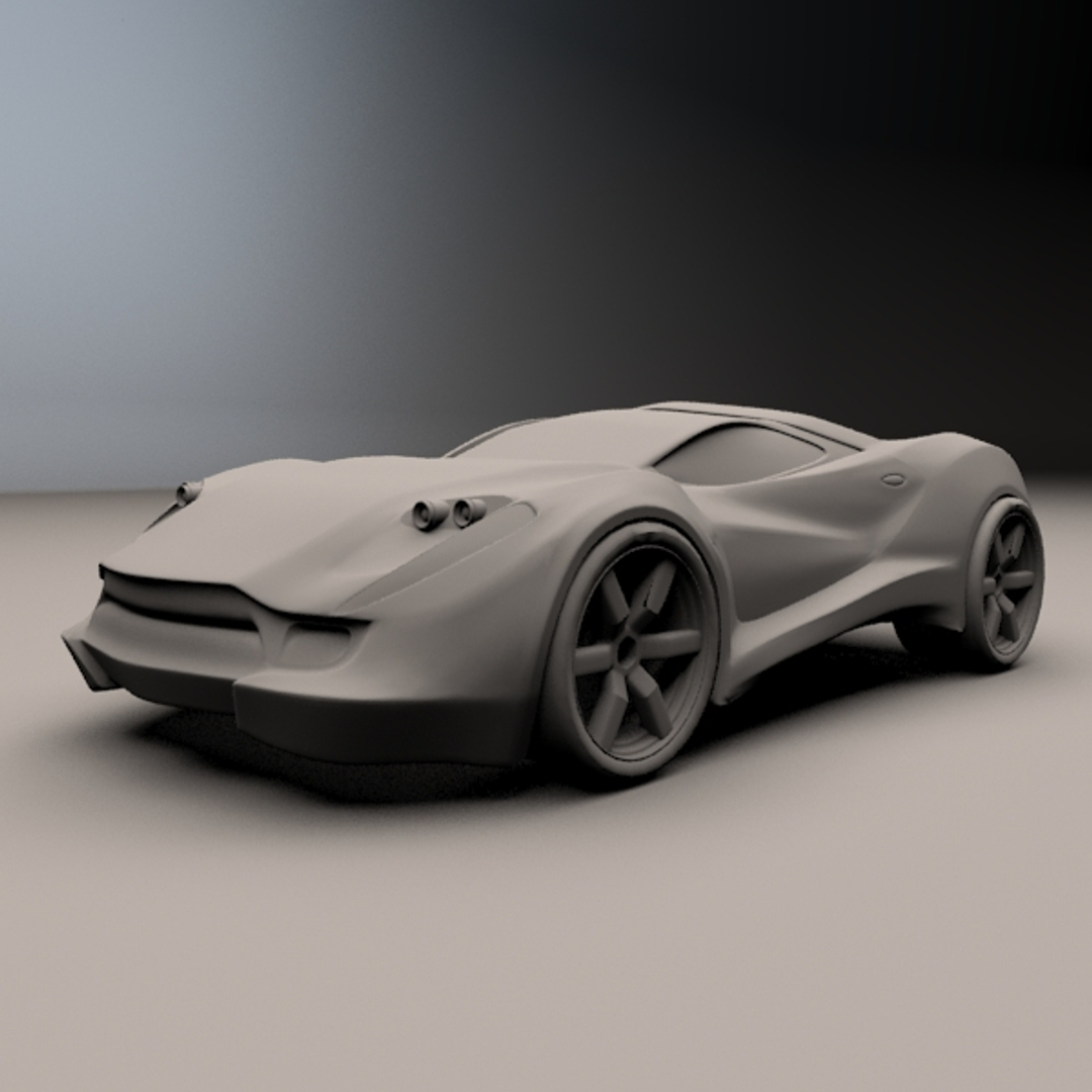 3d coupe concept car