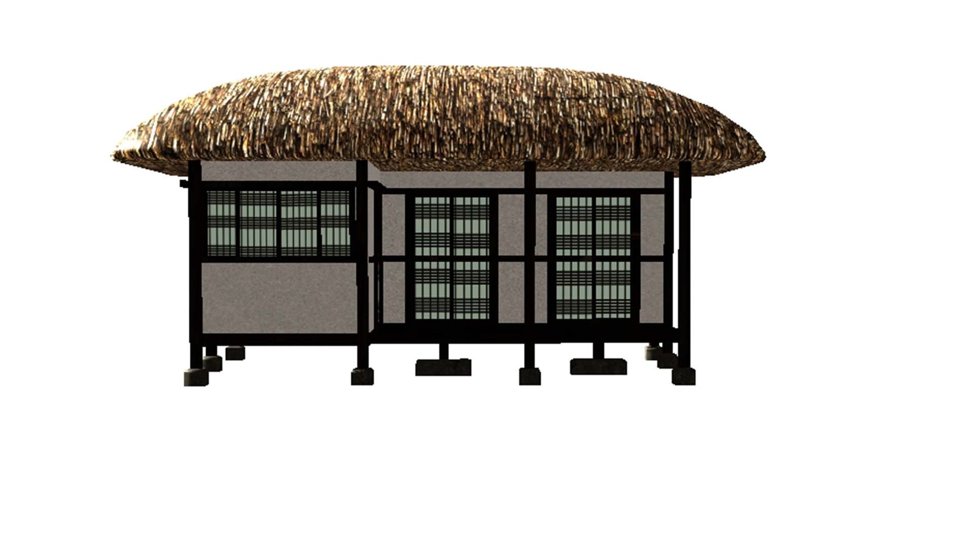 Low Poly Thatched House 3D Model - TurboSquid 1895143