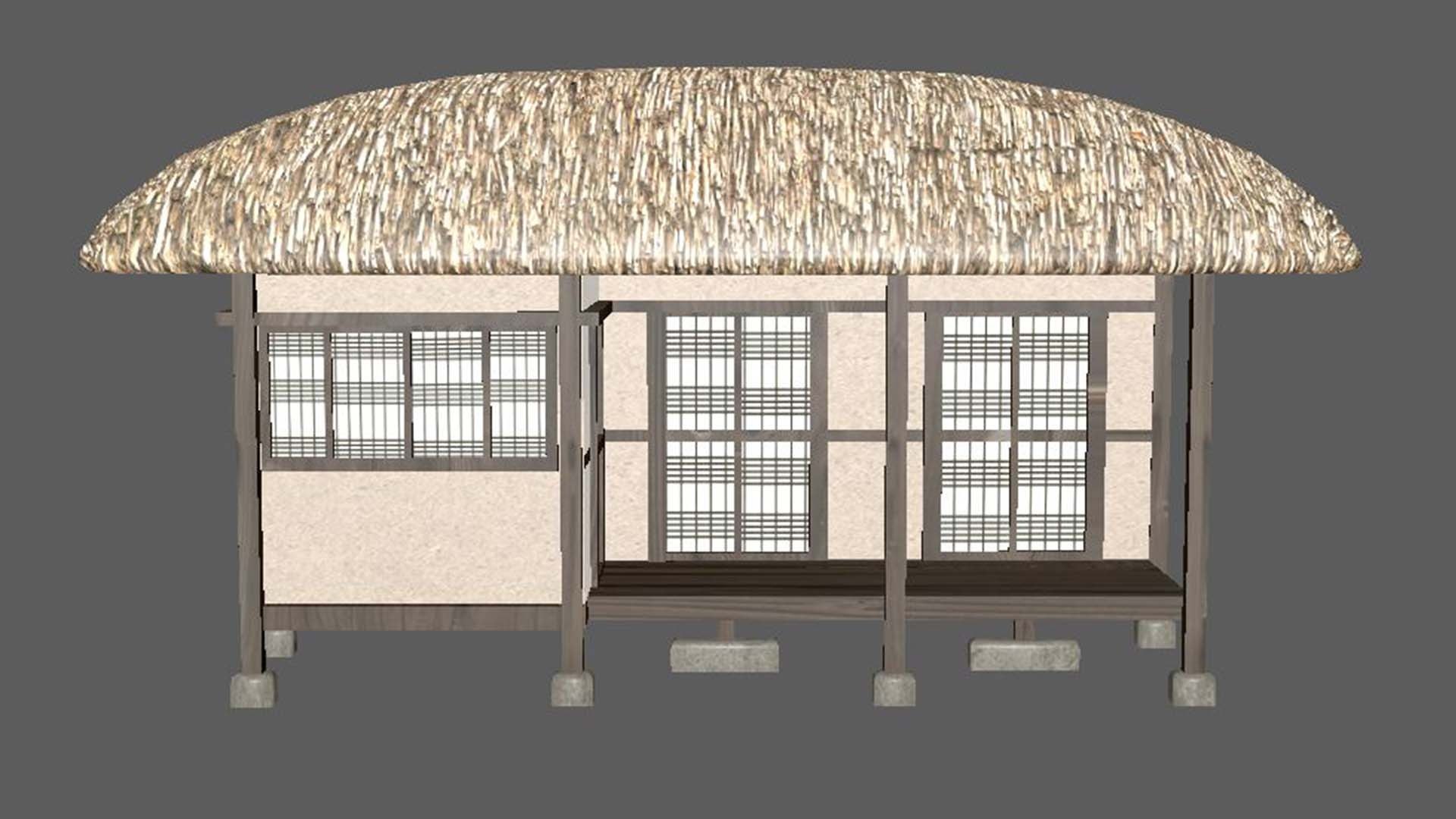 Low Poly Thatched House 3D Model - TurboSquid 1895143