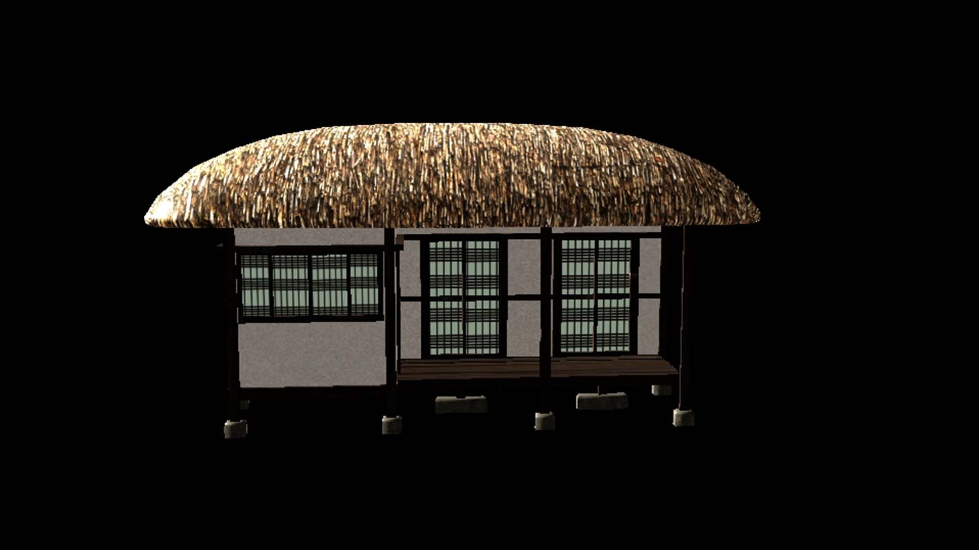 Low Poly Thatched House 3D Model - TurboSquid 1895143