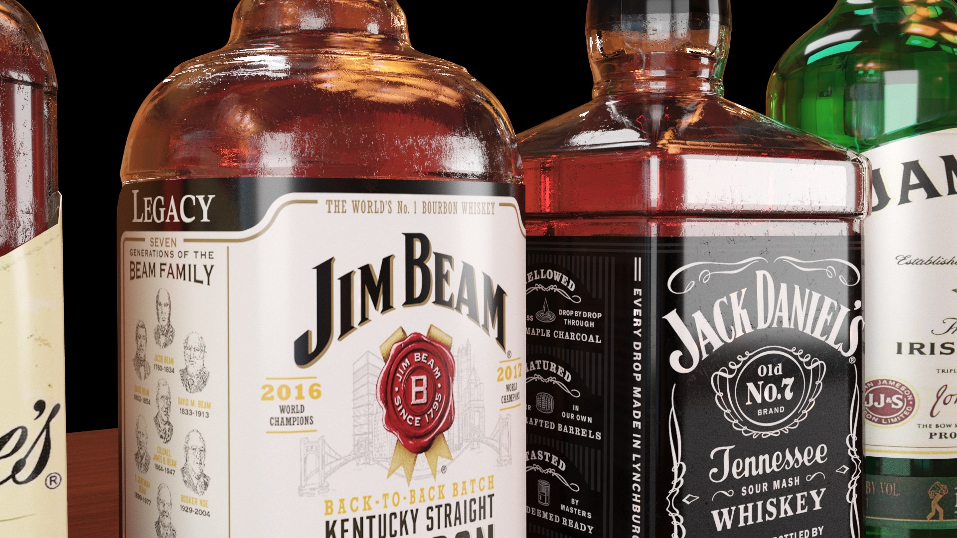 Whisky Bottle Collection - Exquisite 3D Models Model - TurboSquid 2085705