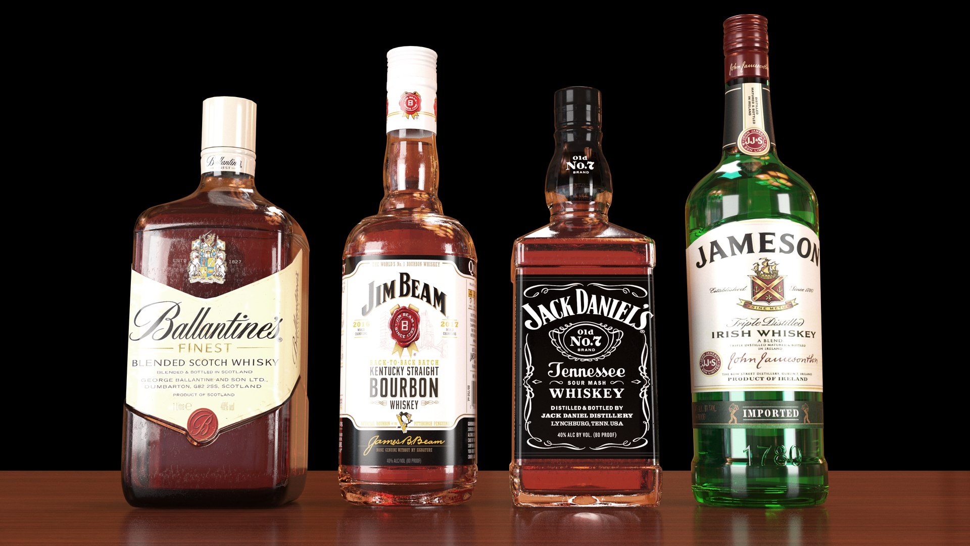 Whisky Bottle Collection - Exquisite 3D Models Model - TurboSquid 2085705