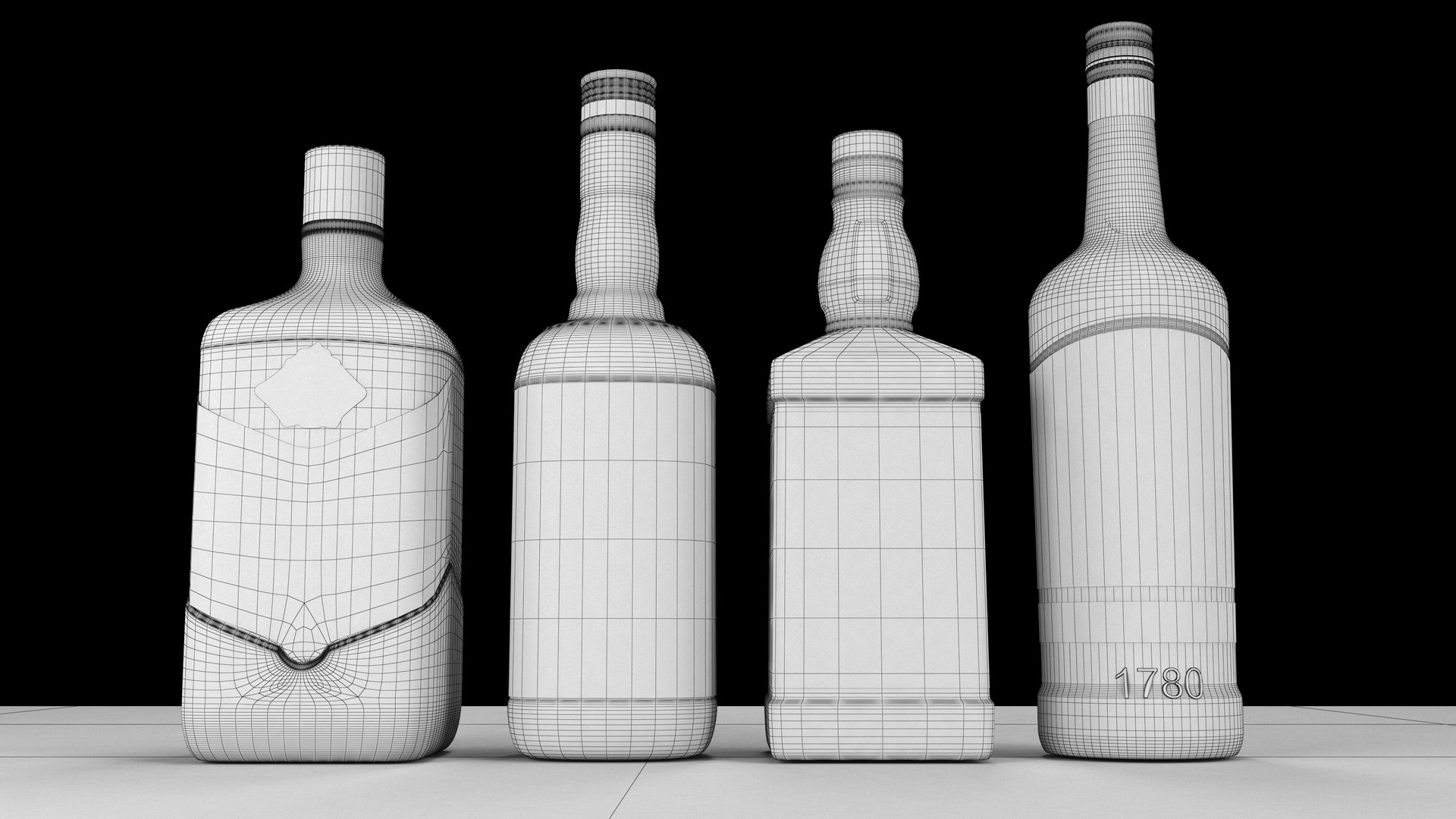 Whisky Bottle Collection - Exquisite 3D Models Model - TurboSquid 2085705