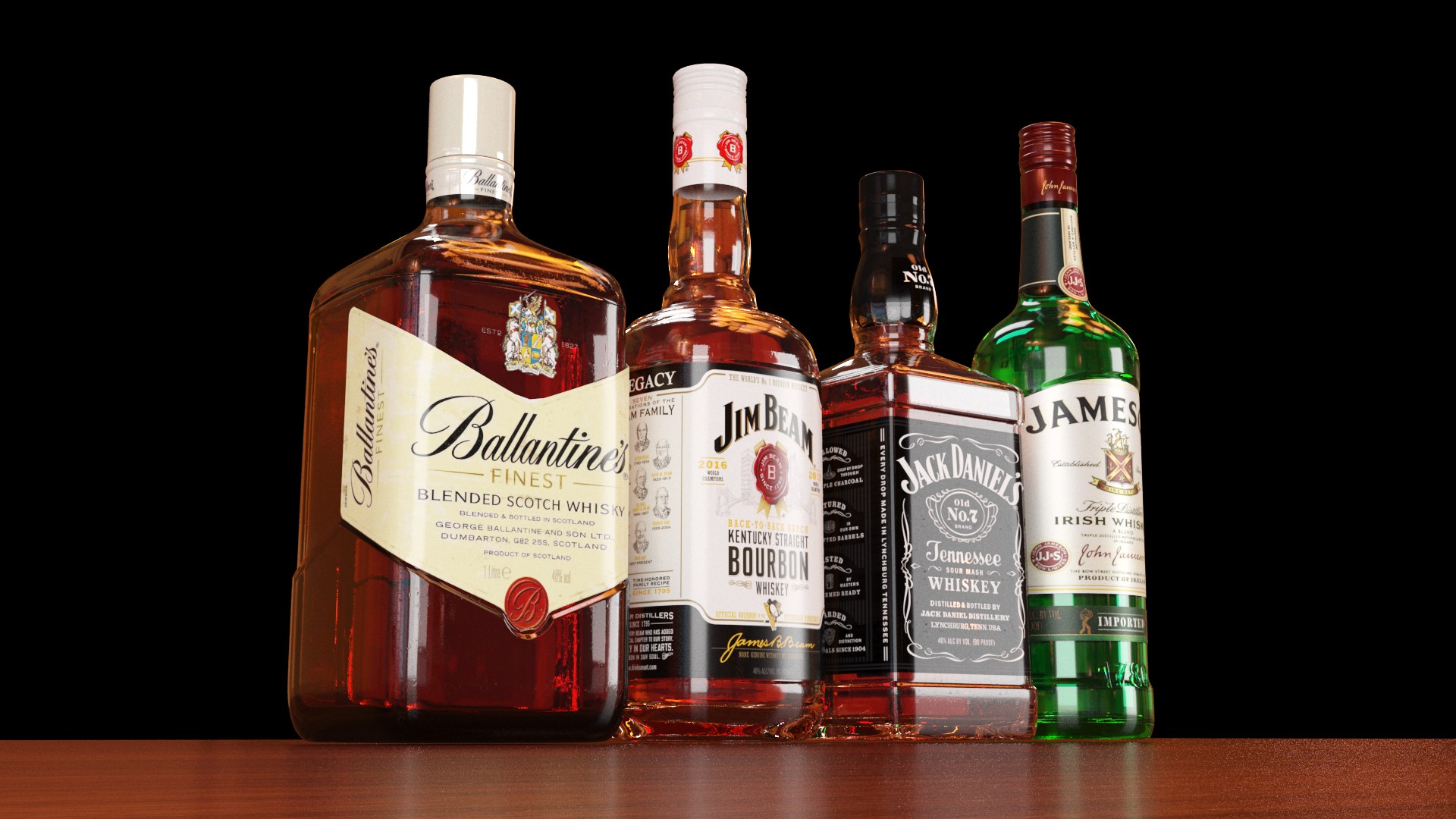 Whisky Bottle Collection - Exquisite 3D Models Model - TurboSquid 2085705